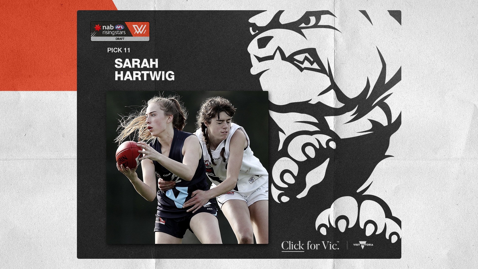 AFLW Draft, Pick 11 – Sarah Hartwig