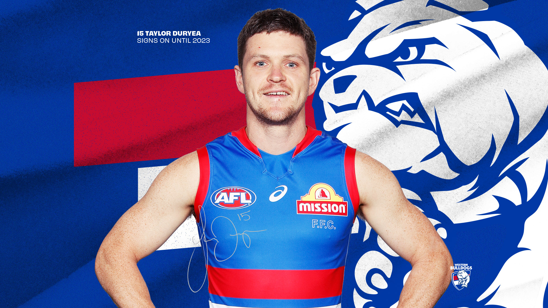 Duryea remains in red, white and blue