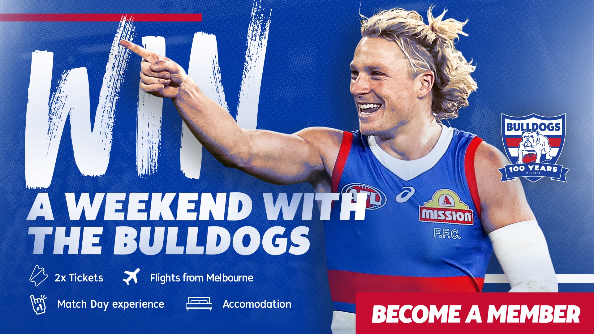 Win a weekend away with the Bulldogs!