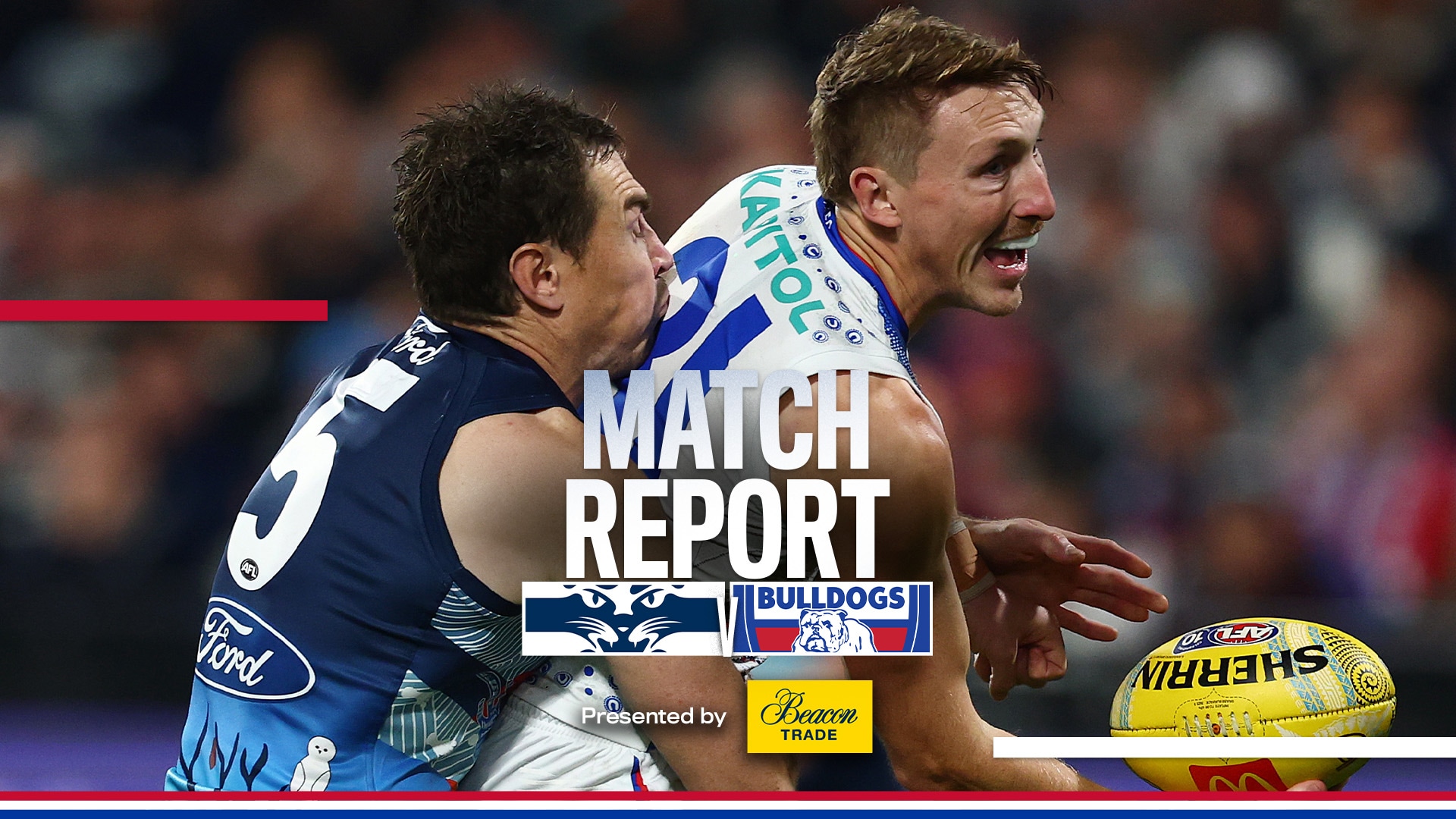 AFL Match report: Dogs fall short at GMHBA Stadium