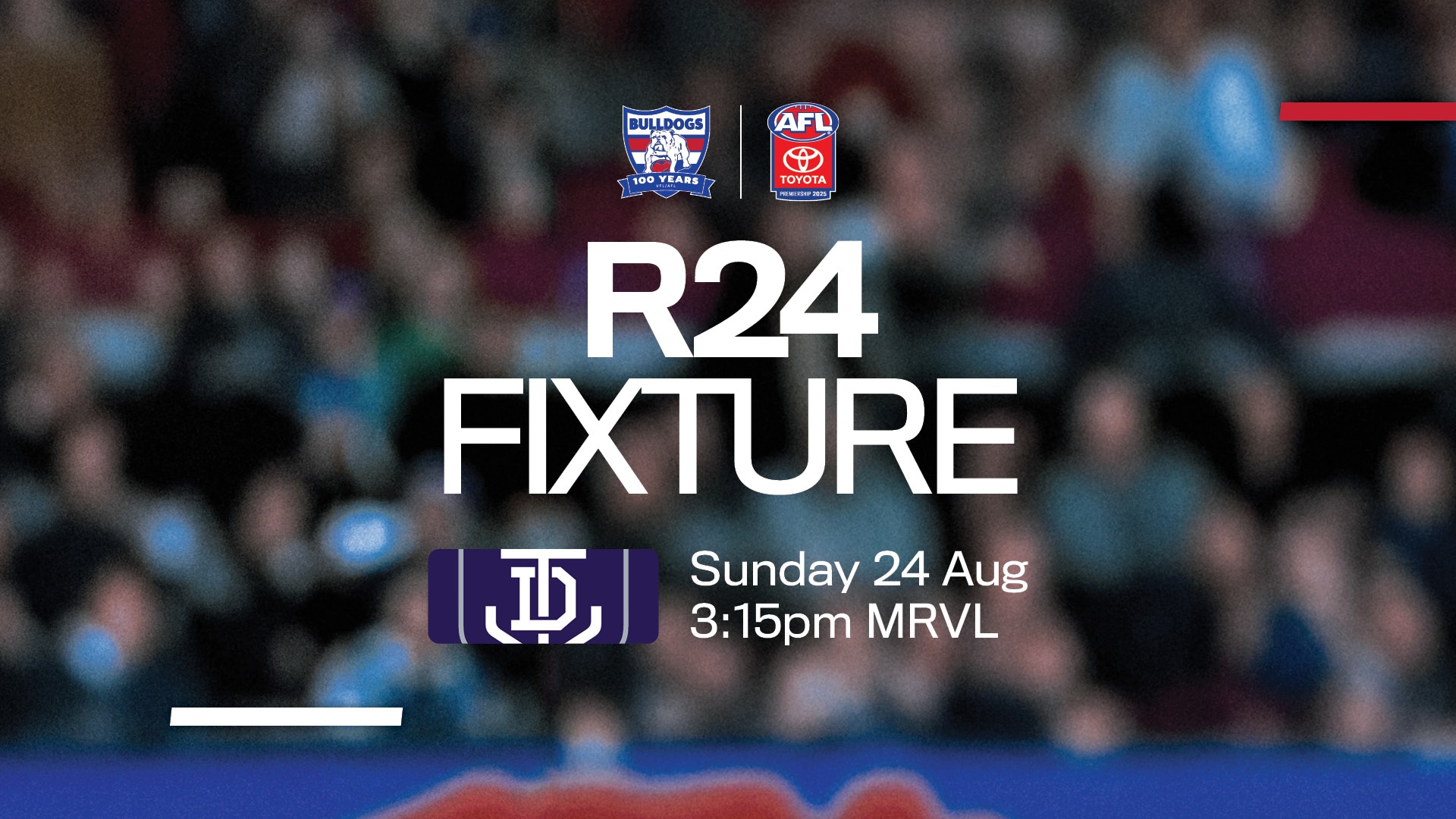 Round 24 fixture confirmed