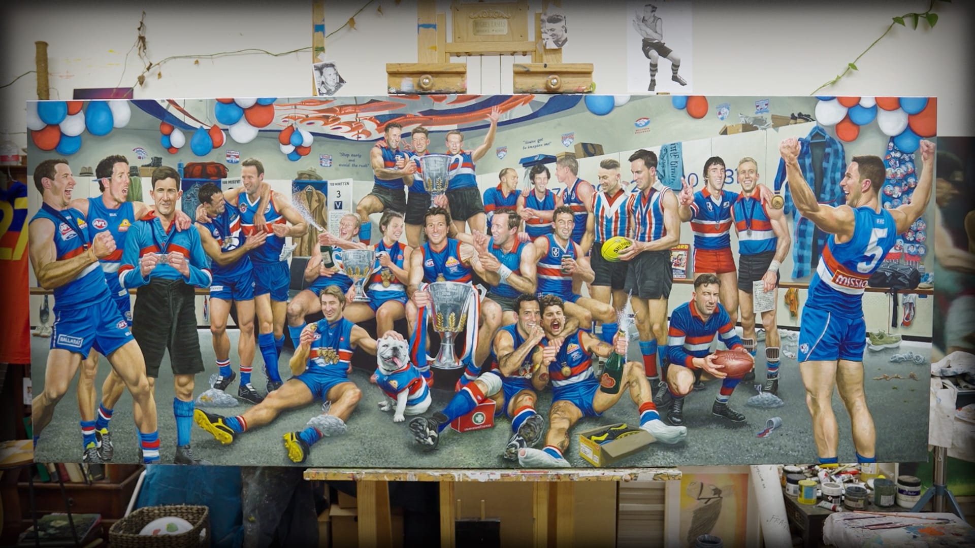 25 Greatest Bulldogs painting revealed