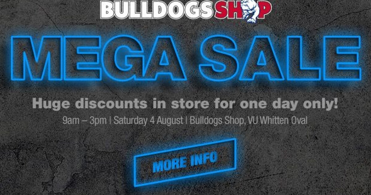 Bulldogs Shop to host Mega Sale