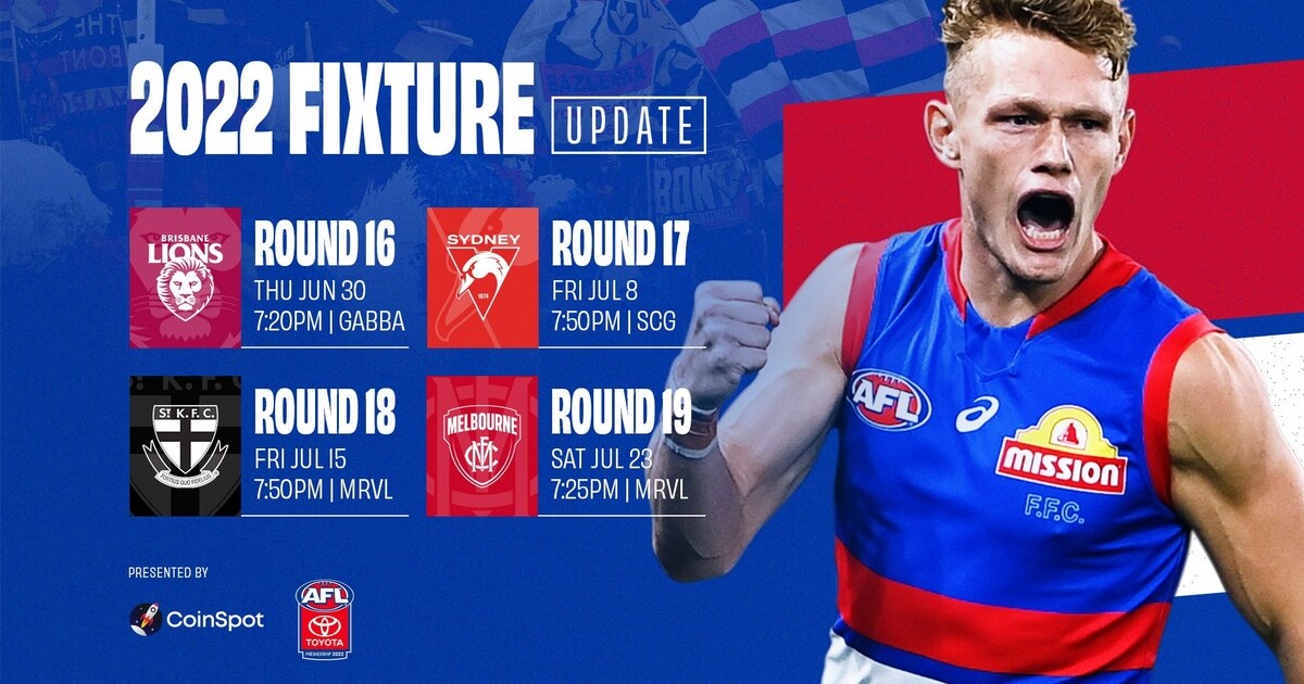 Fixture update: R16-19 locked in