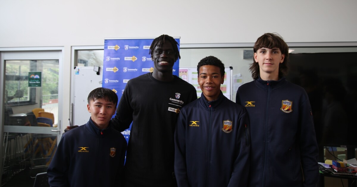 Khamis inspiring the next generation during Cultural Diversity Week