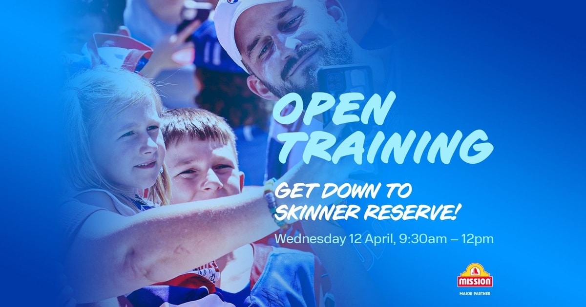Open Training at Skinner Reserve: April 12