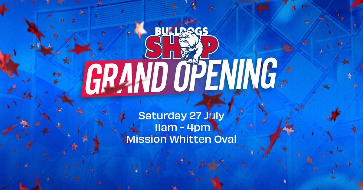 Join us at the Bulldogs Shop Grand Opening